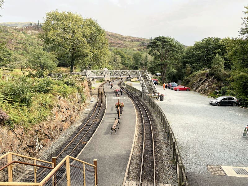 A View of a Steam Train at Tan-y-Bwlch Station Editorial Stock Photo ...