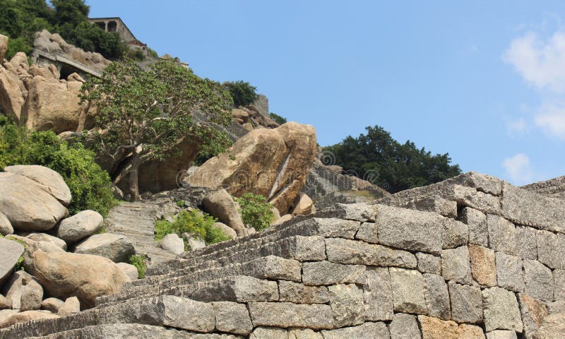 View of Steps Leading Up a Hill Stock Image - Image of pedestrian ...