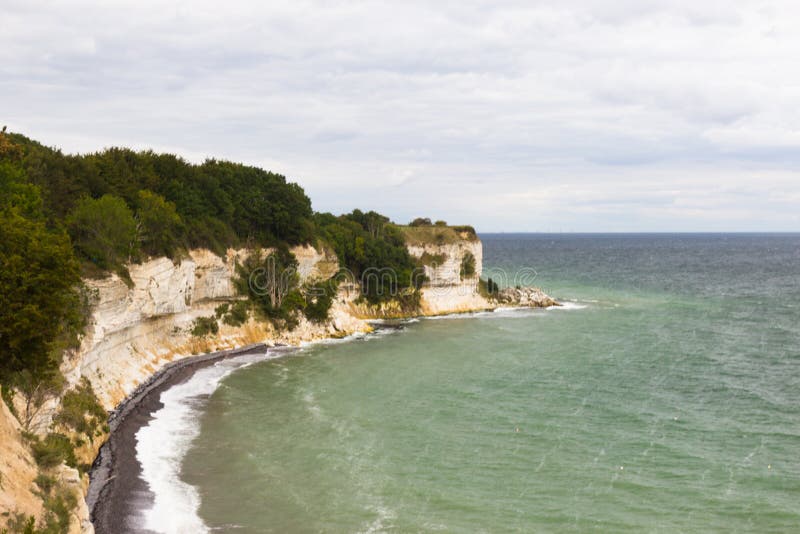 View of Stevns Kliff - a Limestone Cliffs in Denmark Stock Photo ...