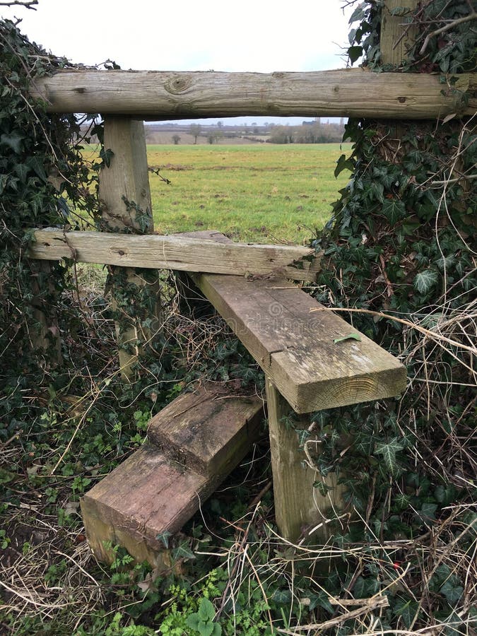 A View through the Stile To the Field Beyond Stock Image - Image of ...
