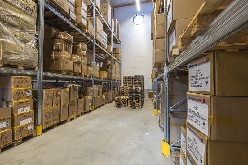 View of Storage Warehouse. Transportation Concept Editorial Photography ...