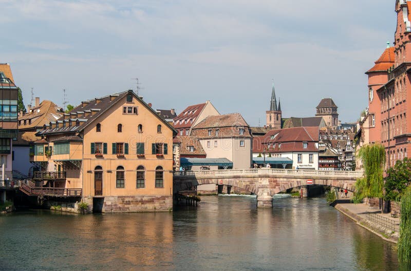 View of Strasbourg City Center Stock Photo - Image of district ...