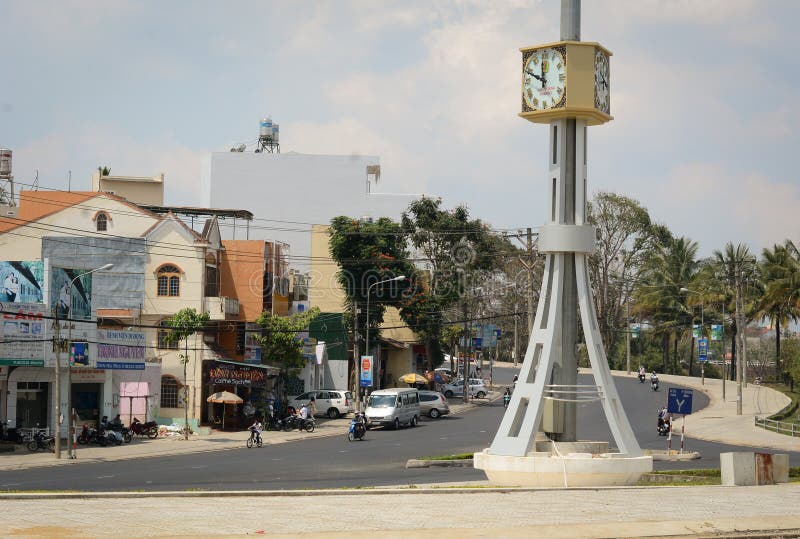 View of the Street in Bao Loc, Vietnam Editorial Photo - Image of foods ...