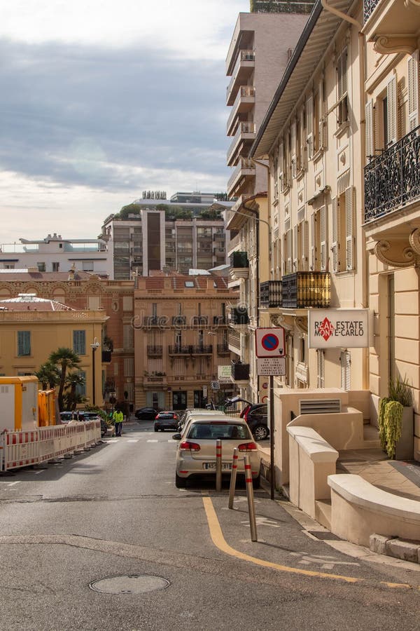 A View of Street Level in the Principality of Monaco Editorial ...