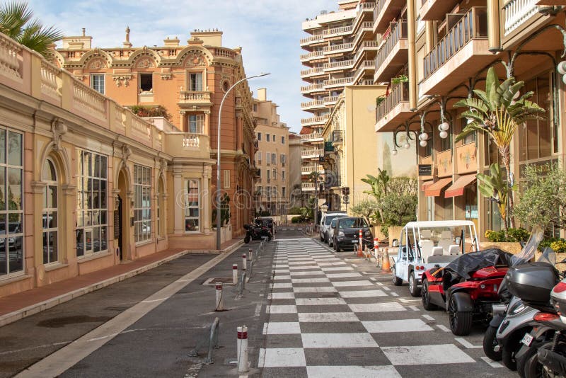 A View of Street Level in the Principality of Monaco Editorial Photo ...