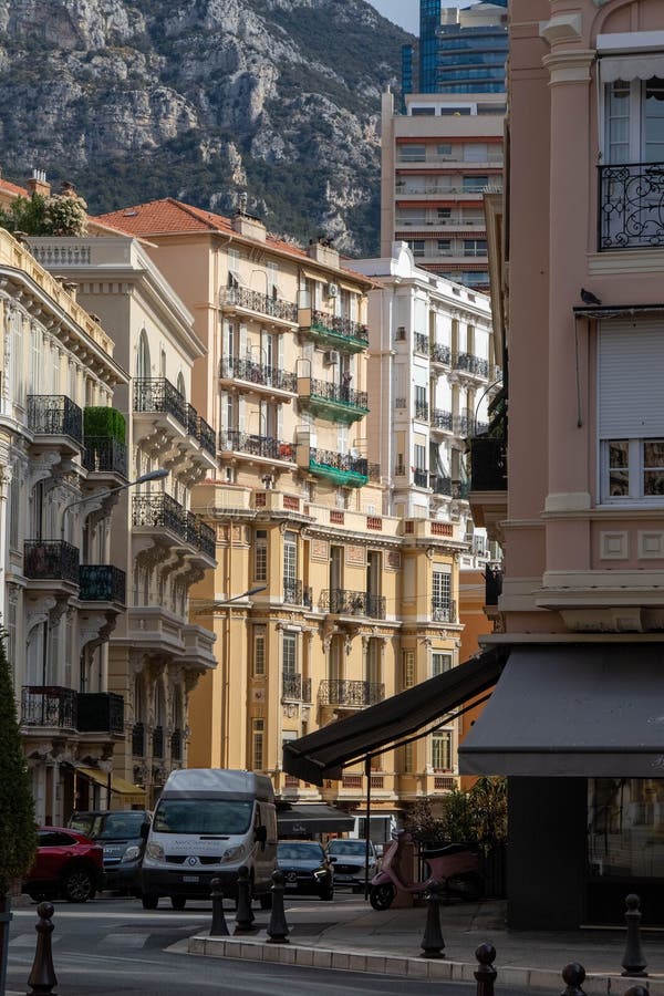 A View of Street Level in the Principality of Monaco Editorial ...