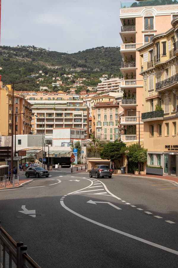 A View of Street Level in the Principality of Monaco Editorial Image ...