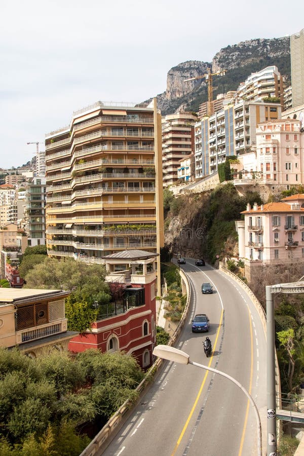 A View of Street Level in the Principality of Monaco Editorial ...