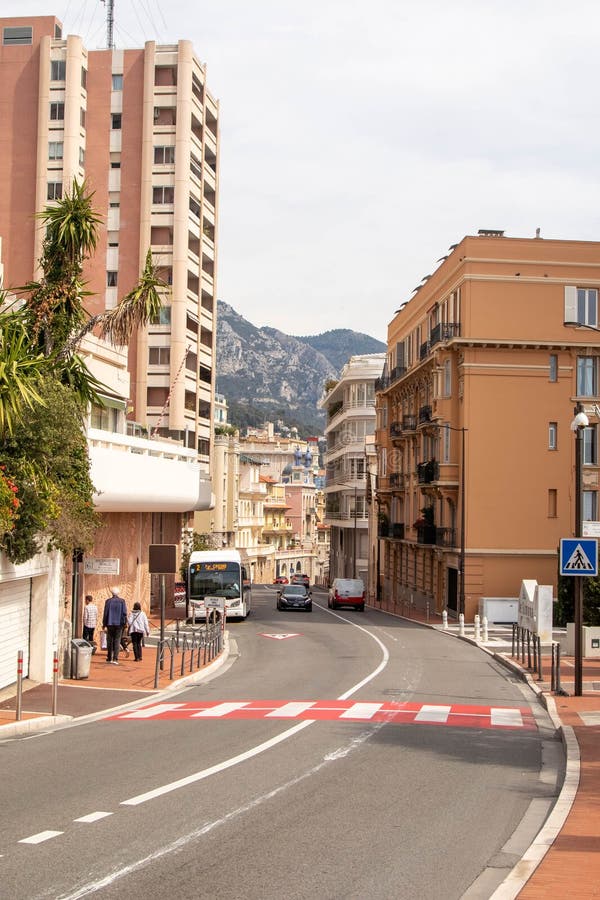 A View of Street Level in the Principality of Monaco Editorial ...