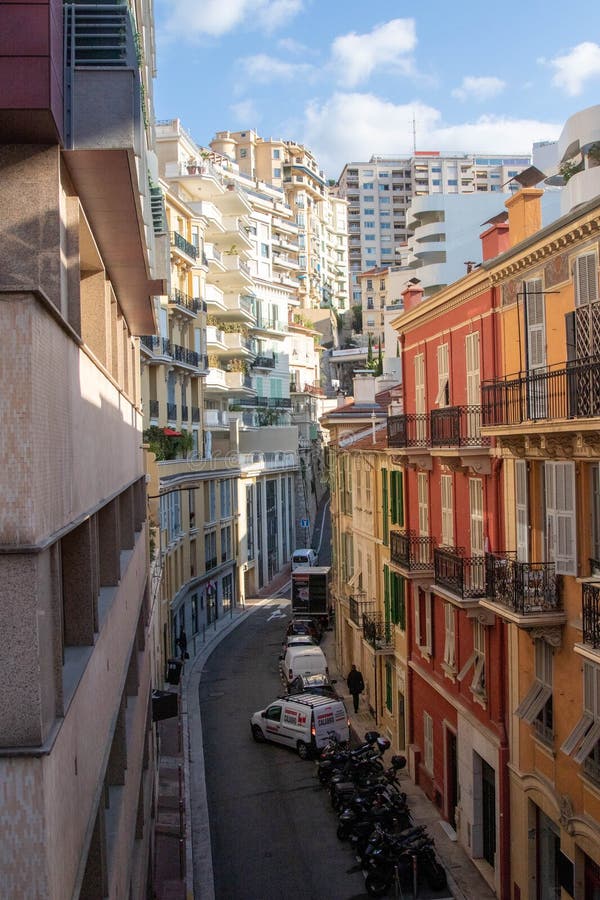 A View of Street Level in the Principality of Monaco Editorial Image ...