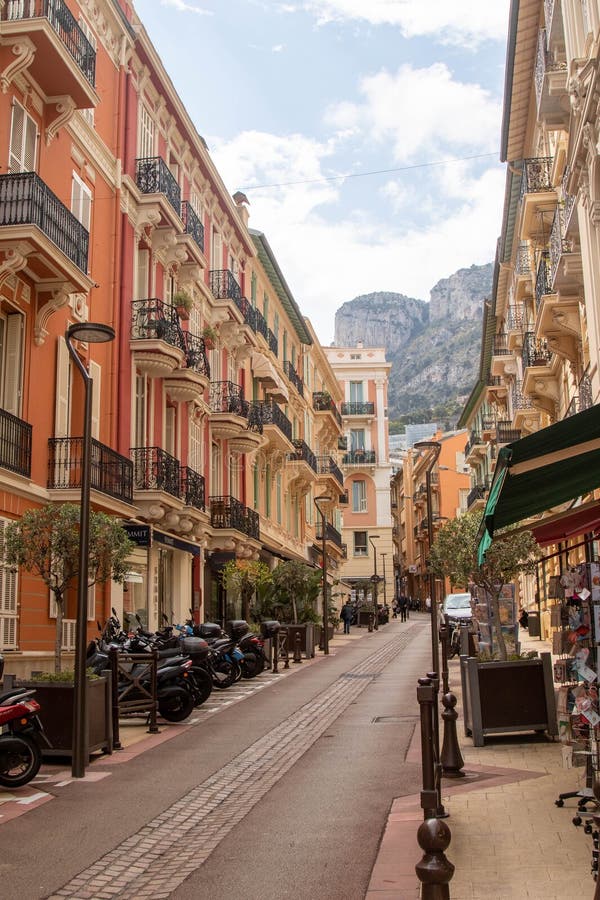 A View of Street Level in the Principality of Monaco Editorial Stock ...