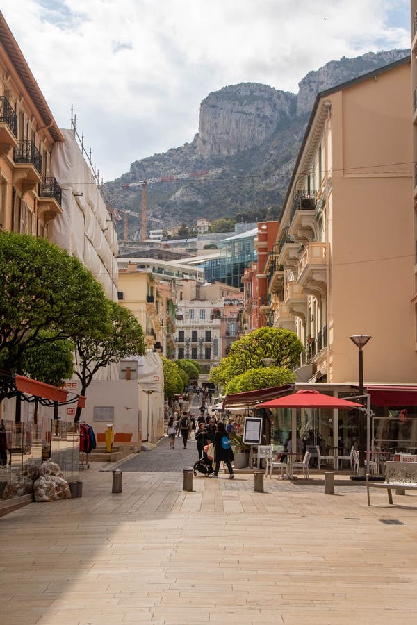A View of Street Level in the Principality of Monaco Editorial Photo ...