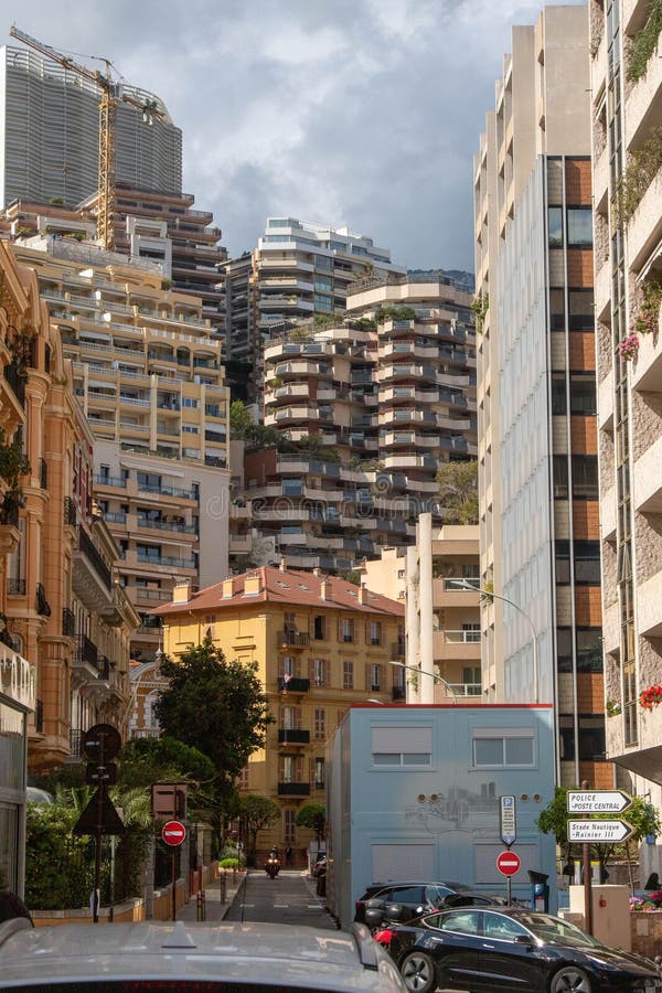 A View of Street Level in the Principality of Monaco Editorial ...