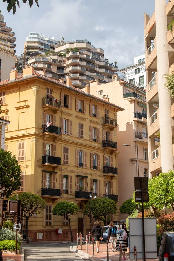 A View of Street Level in the Principality of Monaco Editorial Stock ...