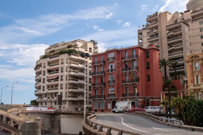 A View of Street Level in the Principality of Monaco Editorial Image ...