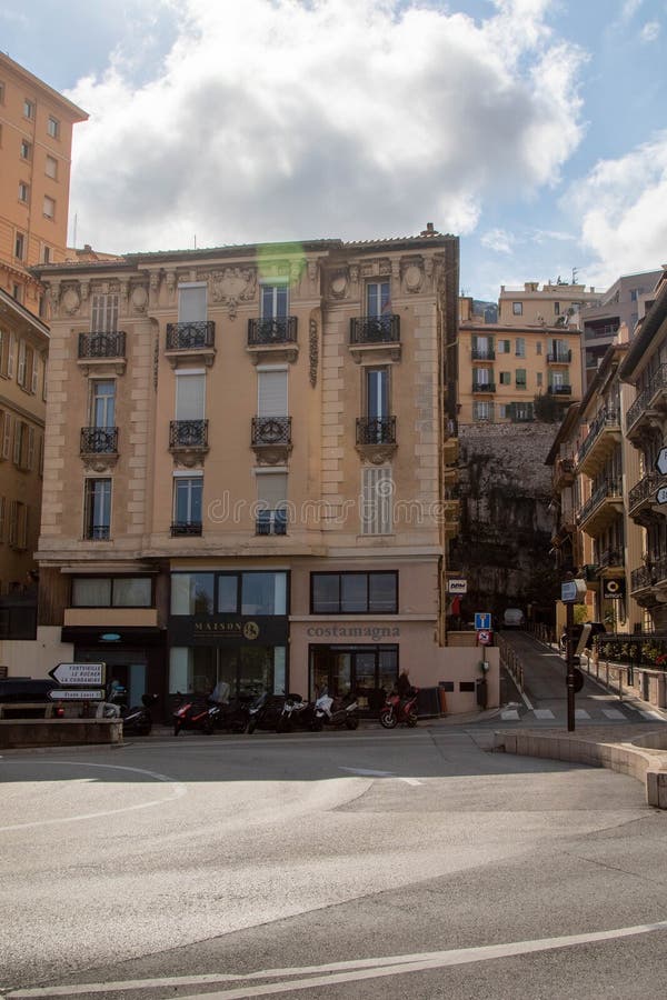 A View of Street Level in the Principality of Monaco Editorial ...