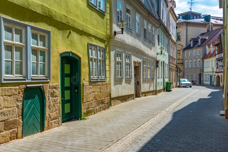 View of a Street in the Old Town of German Town Coburg Editorial Stock ...