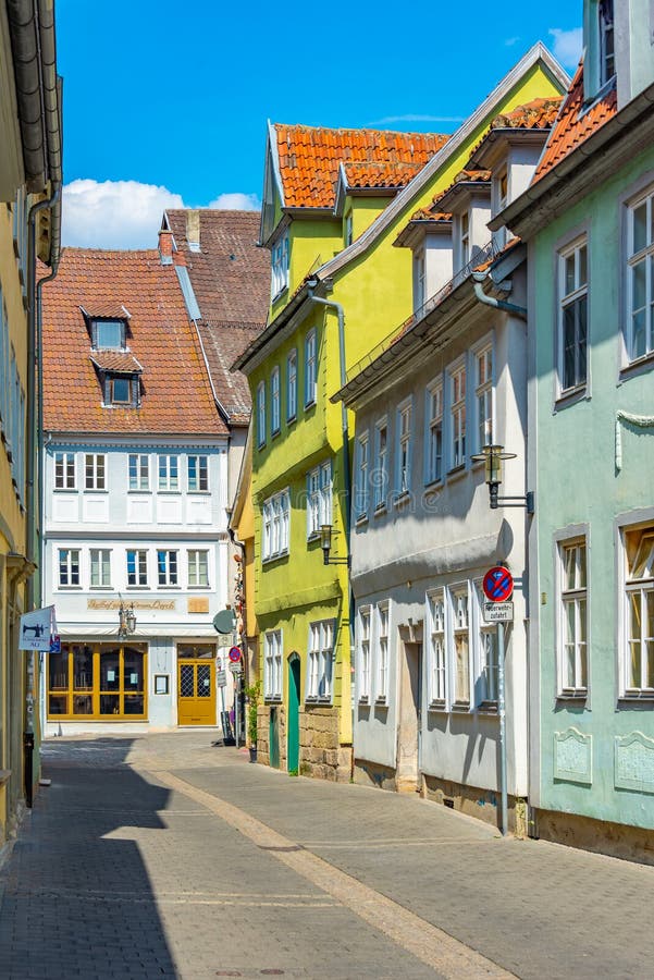 View of a Street in the Old Town of German Town Coburg Editorial Stock ...