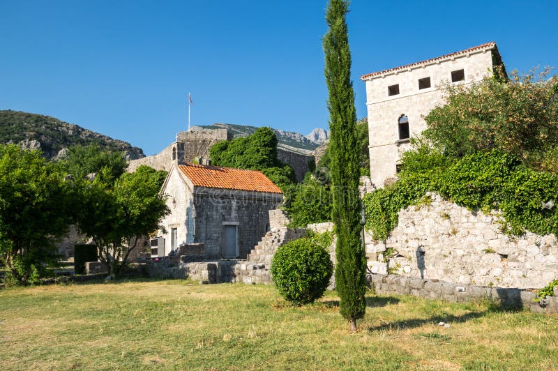View of the Street in Stari Bar the Old Town of Bar Stock Image - Image ...