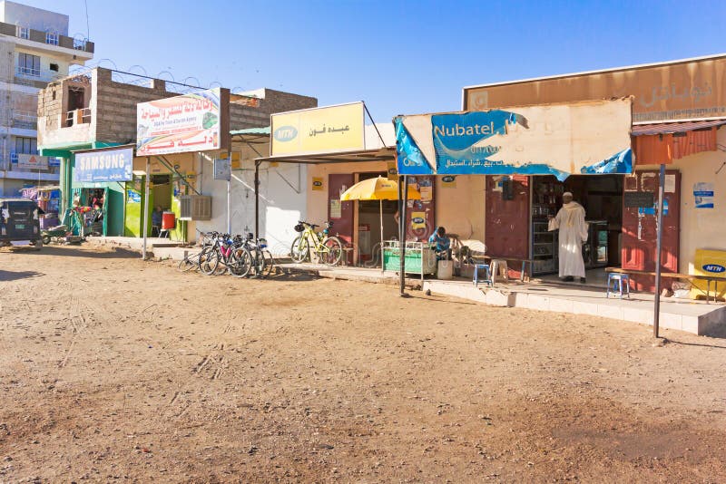 View at the Street in Wadi Halfa in Sudan. Editorial Photography ...