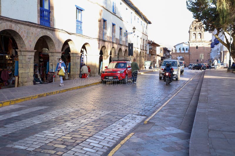 View of the Streets of Cusco. Peru Editorial Stock Photo - Image of ...