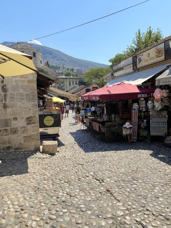 A View of the Streets of Mostar Editorial Photography - Image of ...