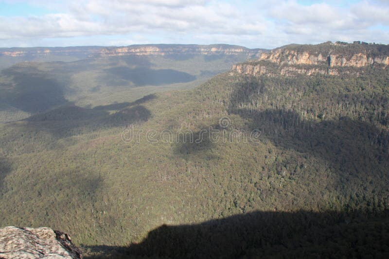 View from Sublime Point at the Blue Mountains - Australia Stock Image ...