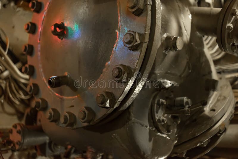 View of the Submarine Inside. Valves, Pipes, Devices Editorial Image ...