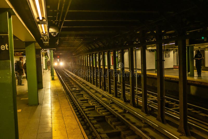 Subway in the city editorial stock image. Image of cityscape - 206090324