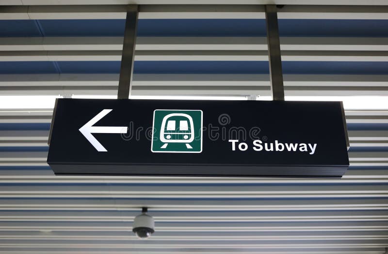 Subway Sign stock photo. Image of traffic, sign, arrow - 29805538