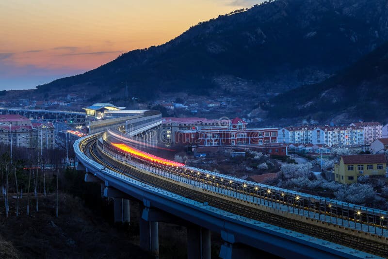 Subway to spring stock photo. Image of urban, mountain - 176762154