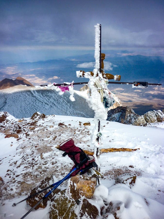 View from the Summit of the Chachani Volcano 6057m, Arequipa, Peru ...
