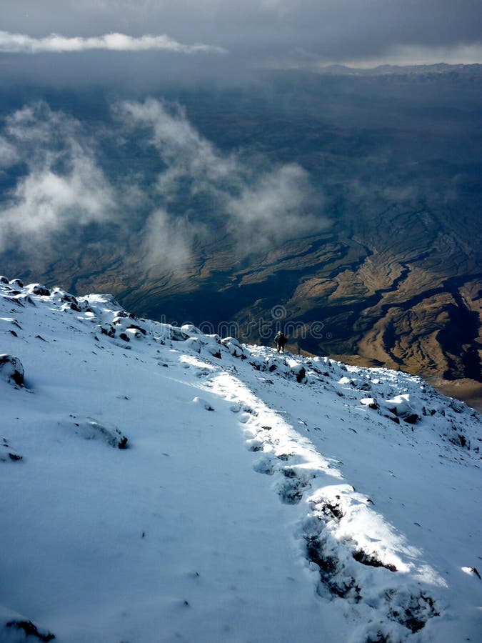 View from the Summit of the El Misti Volcano 5822m, Arequipa, Peru ...