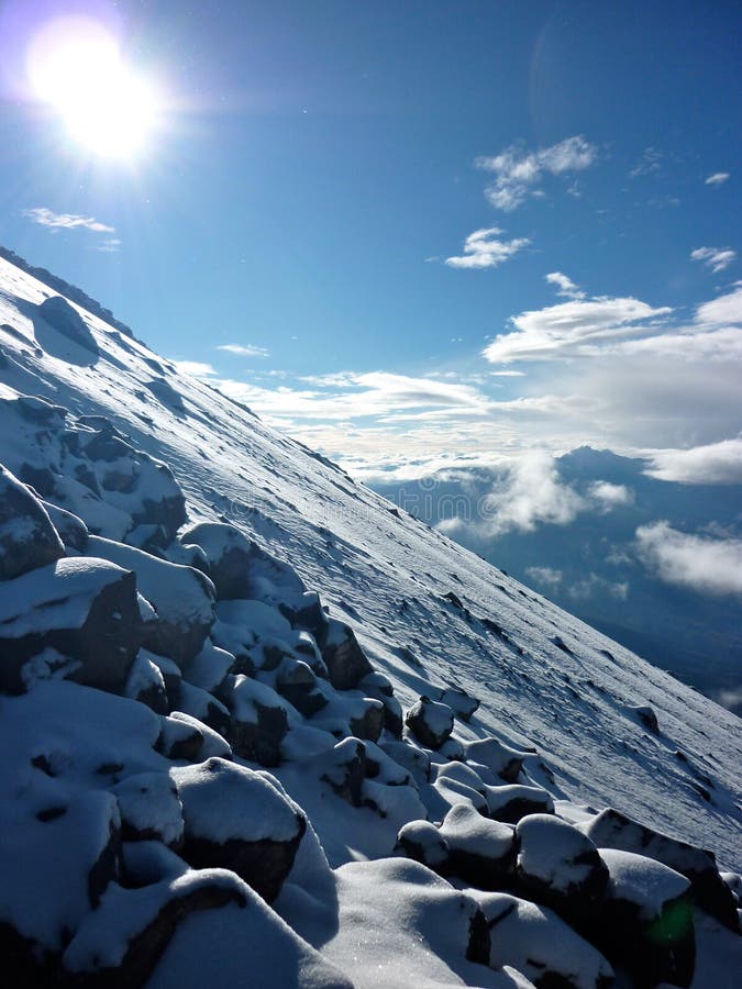 View from the Summit of the El Misti Volcano 5822m, Arequipa, Peru ...