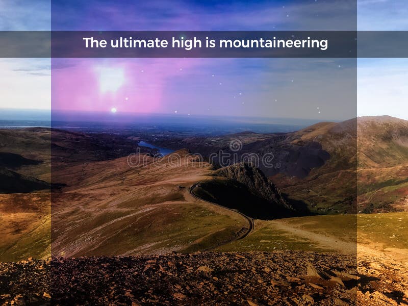 The Ultimate High is Mountaineering Stock Image - Image of view, high ...