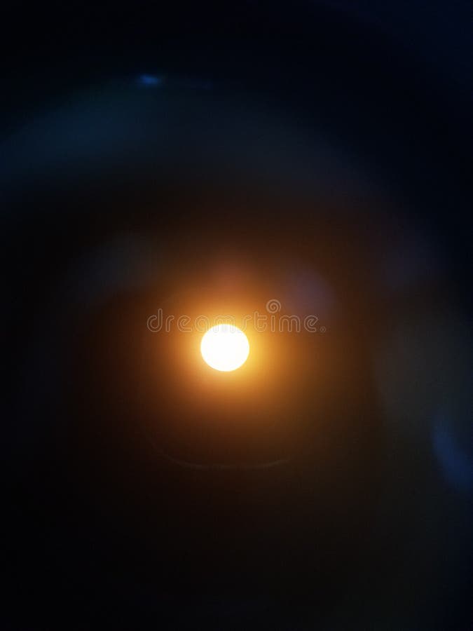 Sun through a Solar Filter and Telescope with Planet Mercury Stock ...