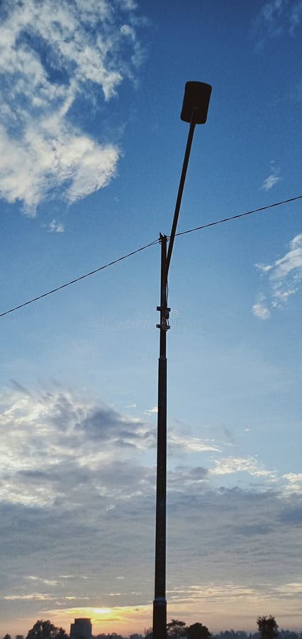 View Sunrise Electrical Sky Blue Sky Stock Photo - Image of blue ...