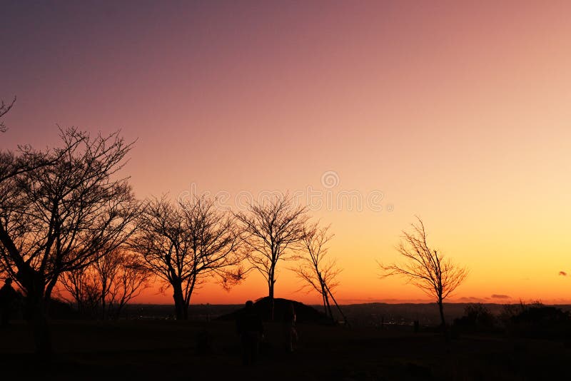 A View of the Sunrise Morning Glow. Stock Image - Image of atmosphere ...