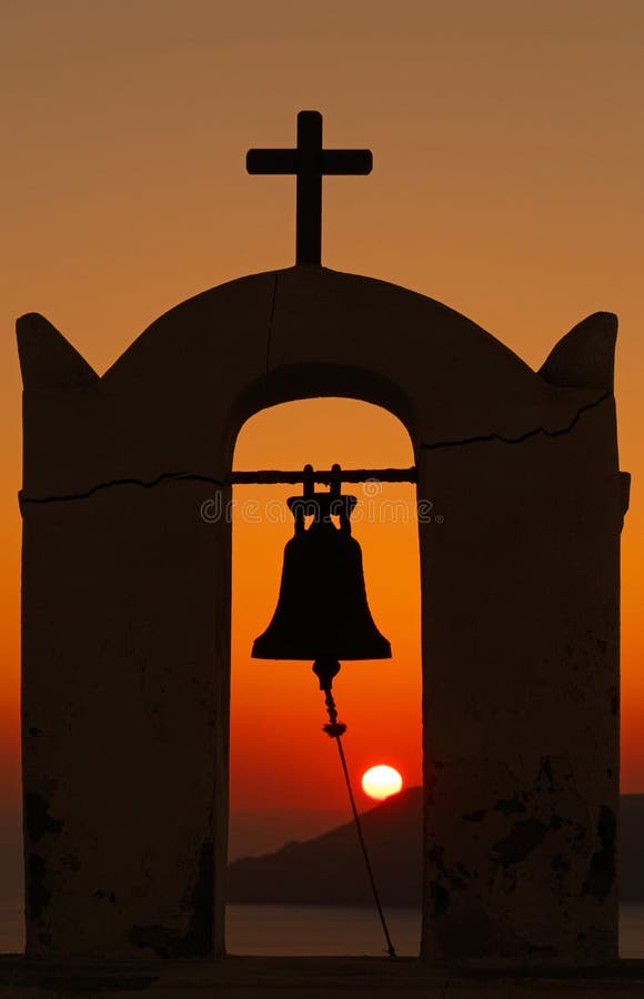 Sunset Bell Tower Landscape Stock Photo - Image of city, dusk: 233064146