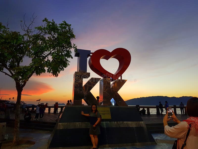Kota Kinabalu Sunset editorial photography. Image of view - 97832407