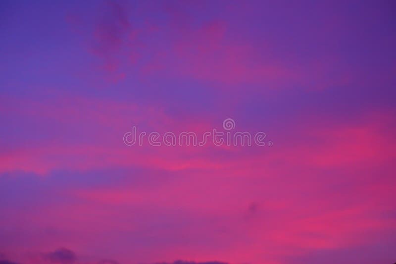 A View of Sunset Purple Sky Stock Photo - Image of dawn, clouds: 276771228