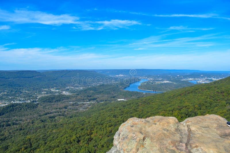View of Sunset Rock in Chattanooga, Tennessee Stock Image - Image of ...