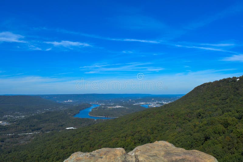 View of Sunset Rock in Chattanooga, Tennessee Stock Image - Image of ...