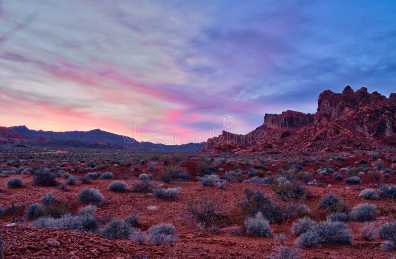 Sunset. Valley of Fire, Nevada, USA Stock Image - Image of nevada ...