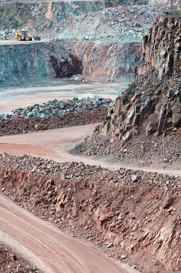 View in a Surface Mine Quarry Stock Photo - Image of mining, landscape ...