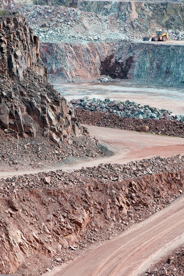 View in a Surface Mine Quarry Stock Image - Image of stone, deep: 139395281