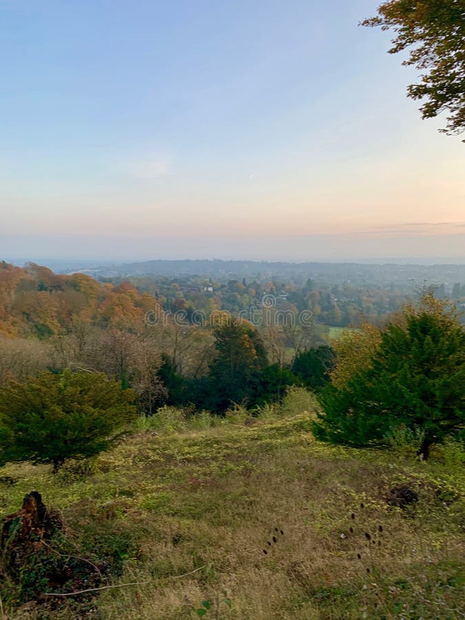 View from the Surrey hills stock image. Image of ridge - 256030869