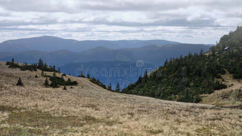 View of the Surrounding Hills from the Rax Mountain Range in Austria ...
