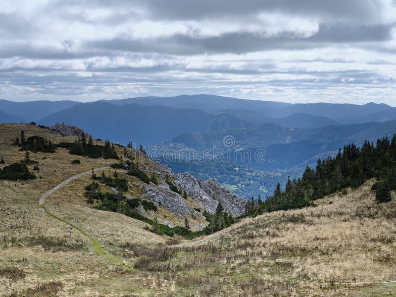 View of the Surrounding Hills from the Rax Mountain Range in Austria ...
