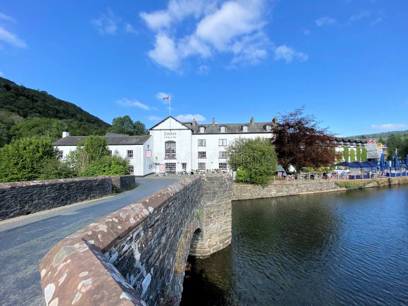 A View of the Swan Inn at Newby Bridge Editorial Photography - Image of ...